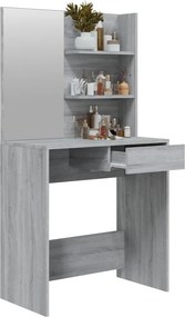vidaXL Toaletní stolek se zrcadlem 74,5 x 40 x 141 cm [802807] Barva: dub sonoma