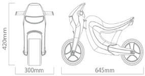 BRUMEE Odrážedlo SPEEDEE světle modré