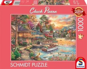SCHMIDT Puzzle Zlatý večer na pobřeží / 1000 dílků / od 12 let