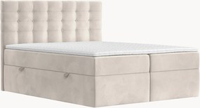 Ručně vyrobená sametová postel's úložným prostorem Sansa, H2