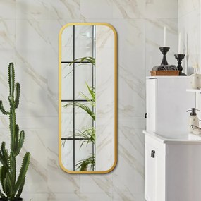 Zrcadlo Mirel Gold Rozměr: 50x100 cm