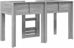 Patrová postel pro děti Šedá Sonoma 75 x 190 cm 3410472
