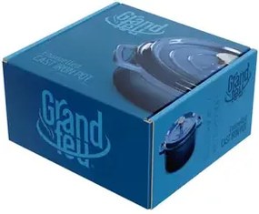 Grand feu Hrnec s víkem litina/smalt 3,5l tmavě modrý