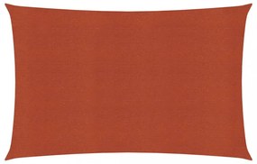 Stínící plachta obdélníková HDPE 2 x 4 m Dekorhome Oranžová