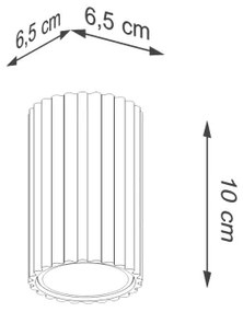 Brilagi - Bodové svítidlo CRESTO 1xGU10/10W/230V 10 cm krémová