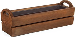 Dřevěný truhlík STATEK 64x23x18 cm