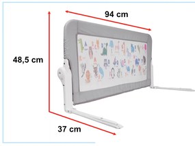 Creative Corner Bezpečnostní zábrana zábrana postele 90cm zvířata