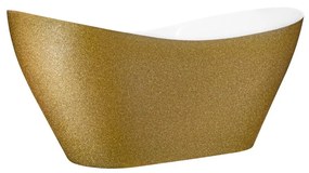 BESCO Volně stojící vana VIYA Glam - zlatá Rozměr vany - 160 × 70 cm - VANAND16GLAM01