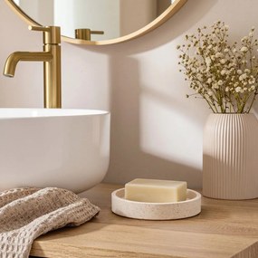 Béžová mýdlenka z polyresinu Oria – douceur d'intérieur