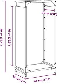 vidaXL Stojan na palivové dřevo Ocel válcovaná za studena [864208] Barva: antracitová