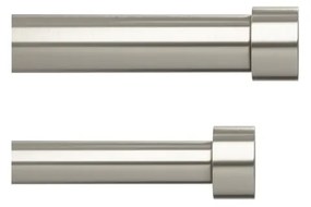 Roztažitelná dvojitá garnýž z nerezové oceli 168 - 305 cm Cappa – Umbra