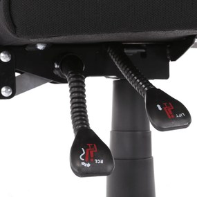 Ergonomická kancelářská židle VIGELTI - černá síťovina
