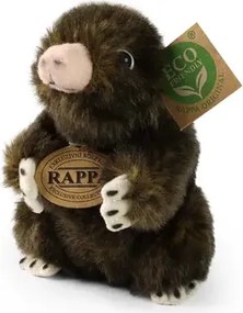 RAPPA Plyšový krtek 15 cm / ECO-FRIENDLY / od 0 měsíců