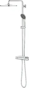 Grohe - Sprchový set 310 s termostatem na zeď a poličkou, 3 proudy, ch