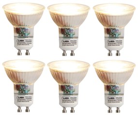 Sada 6 stmívatelných LED žárovek GU10 6W 450lm 2700K