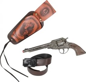 GONHER Kovbojský revolver s pouzdrem / Hračka / kovový