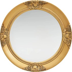 vidaXL Nástěnné zrcadlo barokní styl 50 cm [320344] Barva: zlatá