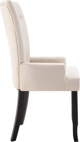 vidaXL Jídelní židle s područkami textil [248459] Barva: Tmavě šedá