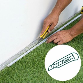 Europe Grass, Umělá tráva PartyGrass Brown, na míru, šíře 4m, hnědá