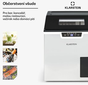 Klarstein Icefestival Cube, výrobník ledu, 195 W, 1,9 l, 20 kg/24 h