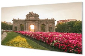 Obraz na skle Španělsko Dveře Alcala v Madridu 100x50 cm