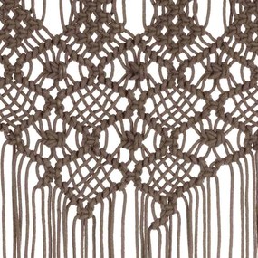 Macramé závěs taupe 140 x 240 cm bavlna 323983