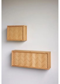 Výklopný závěsný botník z dubového dřeva Herringbone – Hübsch