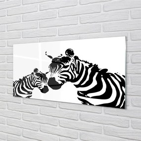 akrylový obraz malované zebra 100x50 cm