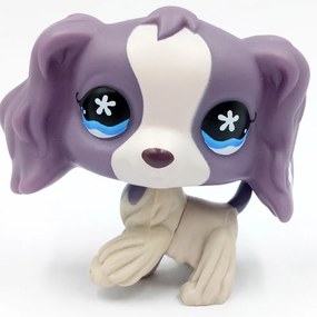 Littlest Pet Shop postavičky Motiv: fialovo bílý kokršpaněl