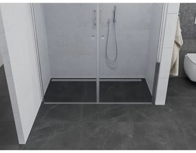 Mexen Pretoria Duo, 2-křídlé sprchové dveře do otvoru 180 cm, 6mm čiré sklo, chromový profil, 852-180-000-02-00
