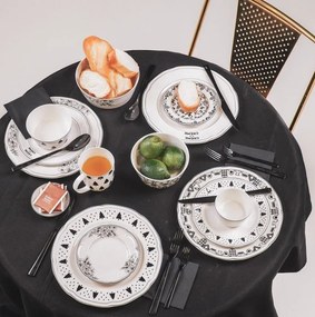 Krémová porcelánová salátová miska Crème de la Crème - Ø 17,5*6,5 cm