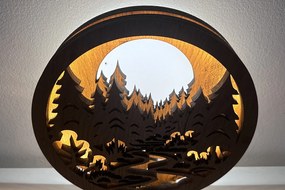 Li-Go "V lese" lampa 20x22cm provedení povrchu: dub světlý