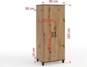 Dvoudveřová skříň POLA 12