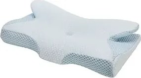Powerton ERGO LUNIA bílo-světle modrá / Ergonomický polštář / PU pěna
