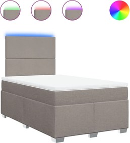 Box spring postel s matrací taupe 120x190 cm textil 3292724