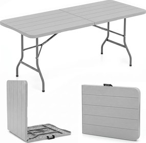 Costway Zahradní stůl s HDPE stolní deskou a rukojetí, skládací