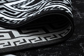 Dywany Łuszczów, Kusový koberec Gloss 2813 87 greek black/grey, 280x370, černobílá, chodba / předsíň