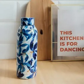 Quokka Solid blue hibiscus / Nerezová termoláhev / 510 ml / dvouplášťo