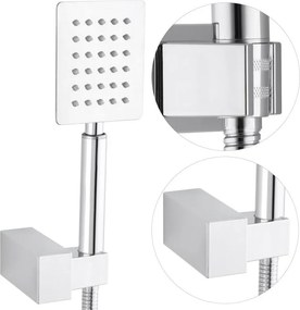 Erga Dual, podomítková sprchová sada s dešťovou sprchou 30×30, chromová, ERG-YKA-BP.DUAL30