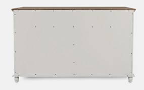 Komoda Avola 147 cm z masivu krémová/hnědá