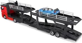 Bburago STREET FIRE Kamion s návěsem Multicar Carrier M-B Actros + Rea