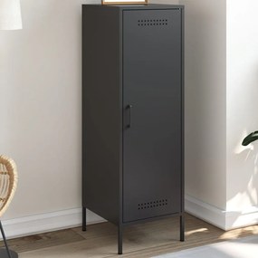 Skříň highboard černá 36 x 39 x 113 cm ocel