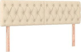 Box spring postel s matrací krémová 140x190 cm textil 3130510