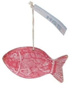 Závěsná ryba v červené barvě 15 cm