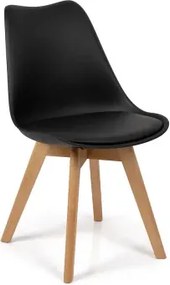 Jídelní stůl SCANDINAVIA 105 cm + 4 ks jídelní židle SCANDINO černá