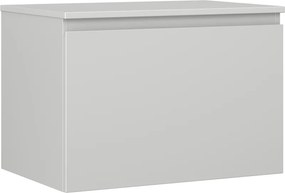Mexen Orio, koupelnová skříňka 70 cm s horní částí, 1 zásuvka, šedá matná, 91A10-07047-1-BFC62