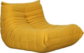 Designové křeslo Nua samet hořčicové