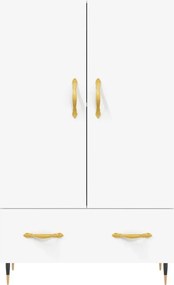vidaXL Skříň highboard 69,5 x 31 x 115 cm kompozitní dřevo [828212] Barva: hnědý dub