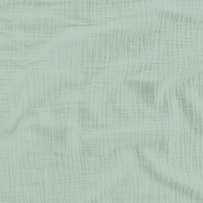 Mušelínový přehoz na postel Dusty green