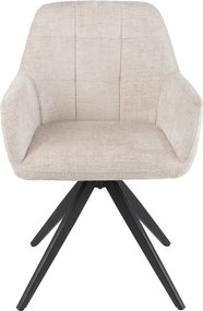 Béžová jídelní židle Louna - 56*58*85 cm